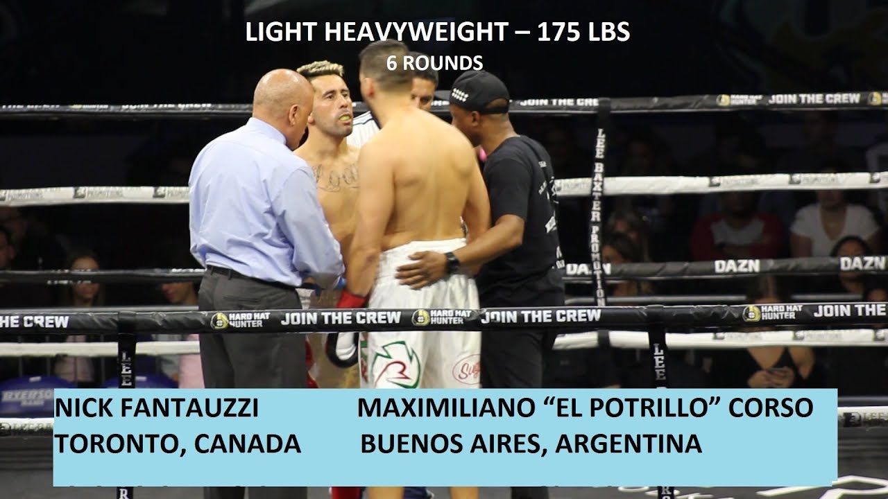 BOXING. NICK FANTAUZZI vs MAXIMILIANO “EL POTRILLO” CORSO - YouTube