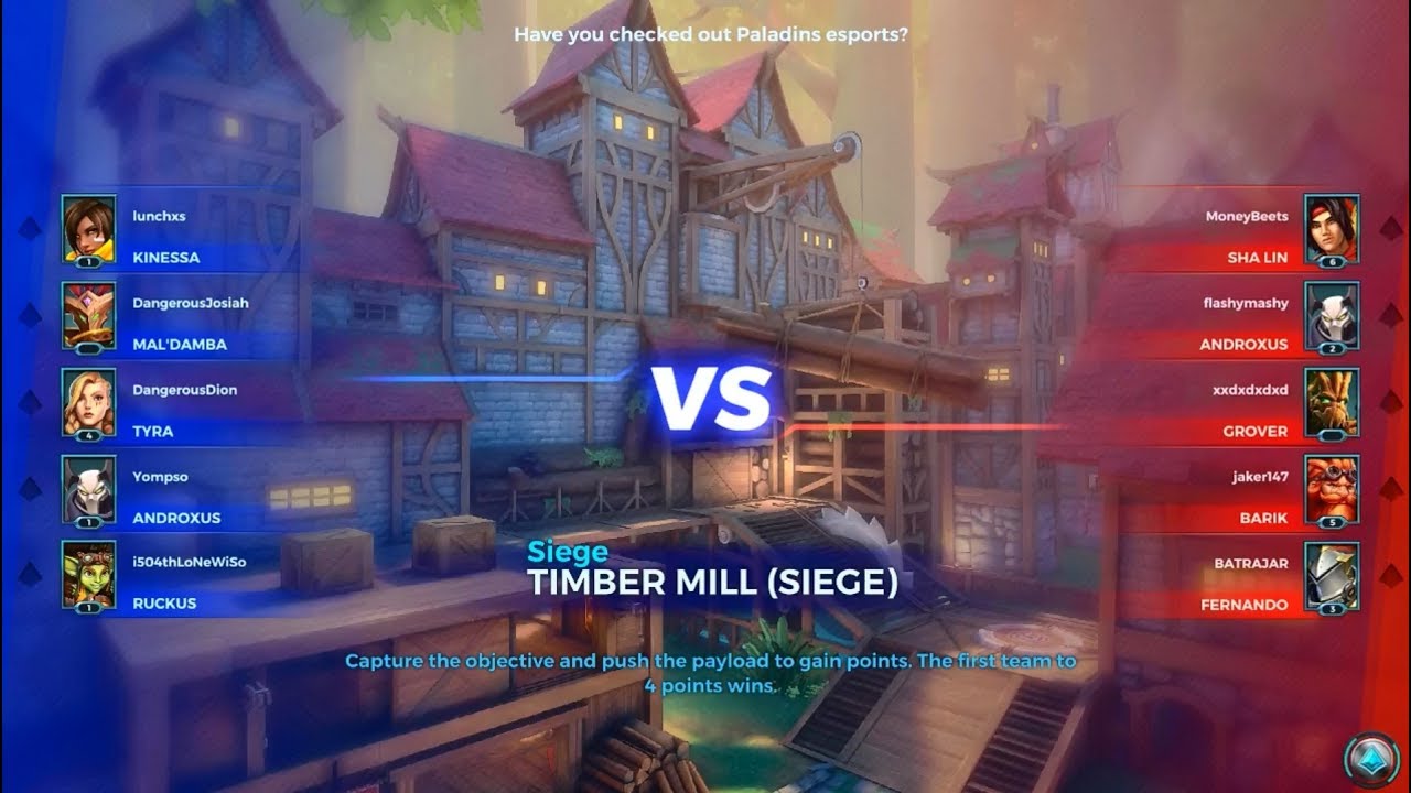 Paladins: (6-5) Siege on Timber Mill (RUCKUS) - YouTube