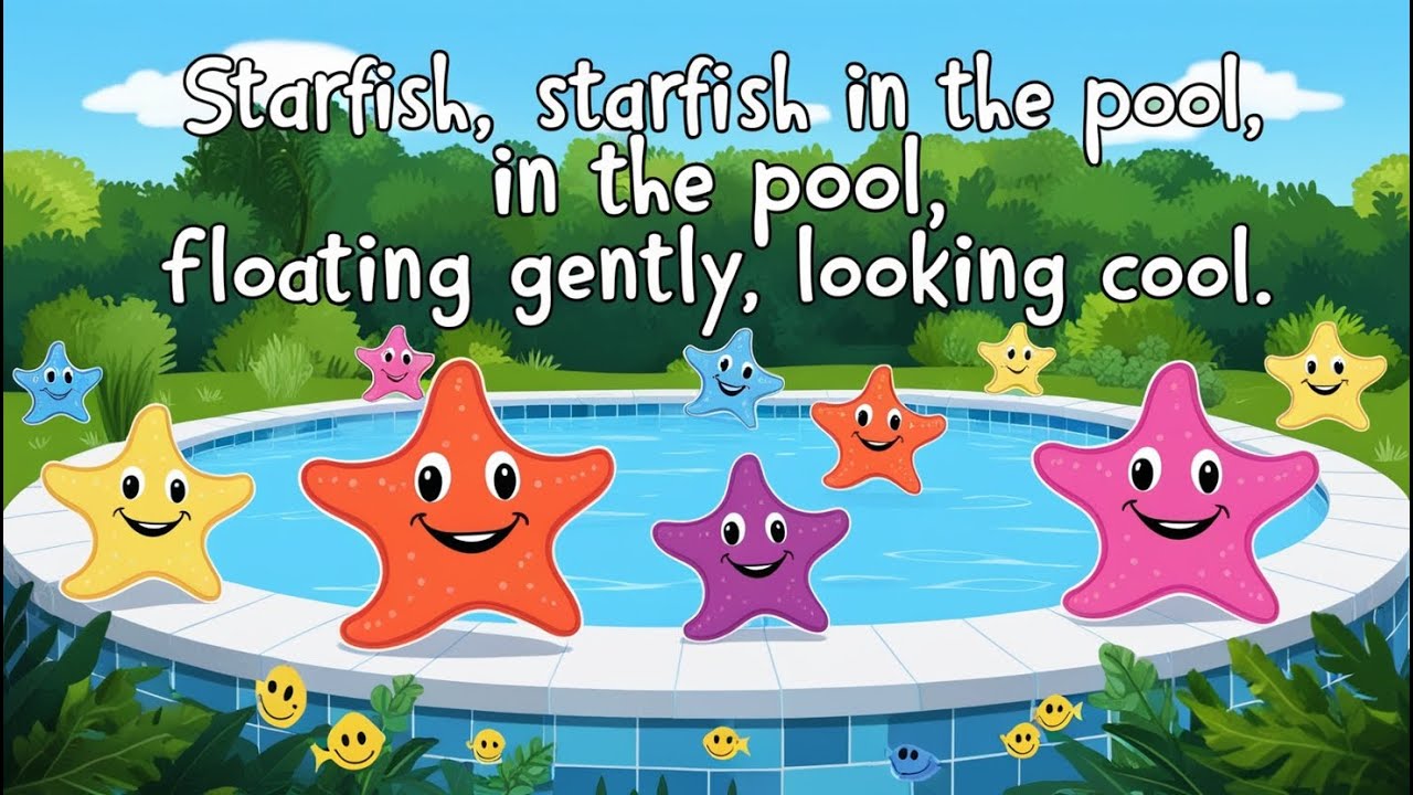 Fish Songs | Sim Little Fish Swim Swim | Starfish Songs | Lullaby Songs ...
