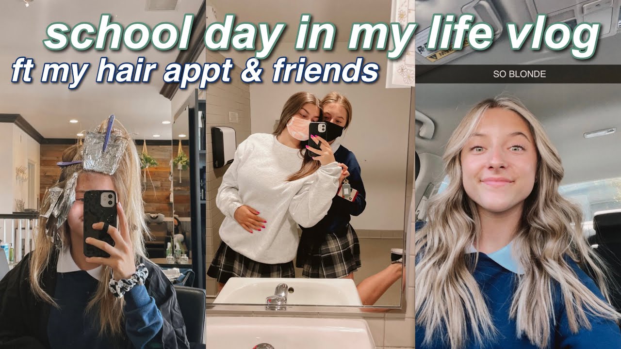 VLOG // hair appt, school day, 2am bedtime & more - YouTube