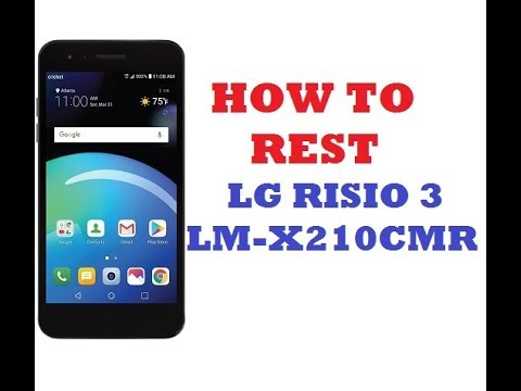 COMO RESTABLECER LG RISIO 3 LM-X210CMR - YouTube
