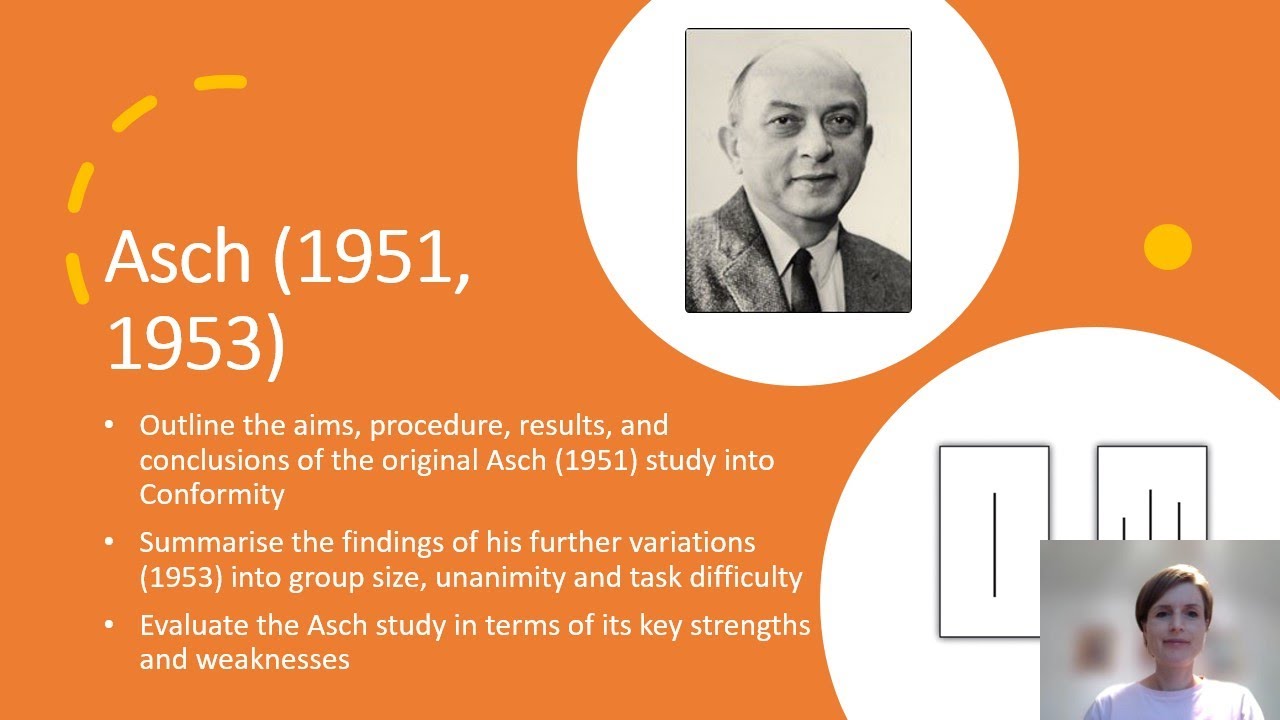 AQA Psychology A-Level Social Influence: A Summary of Asch (1951,1953 ...