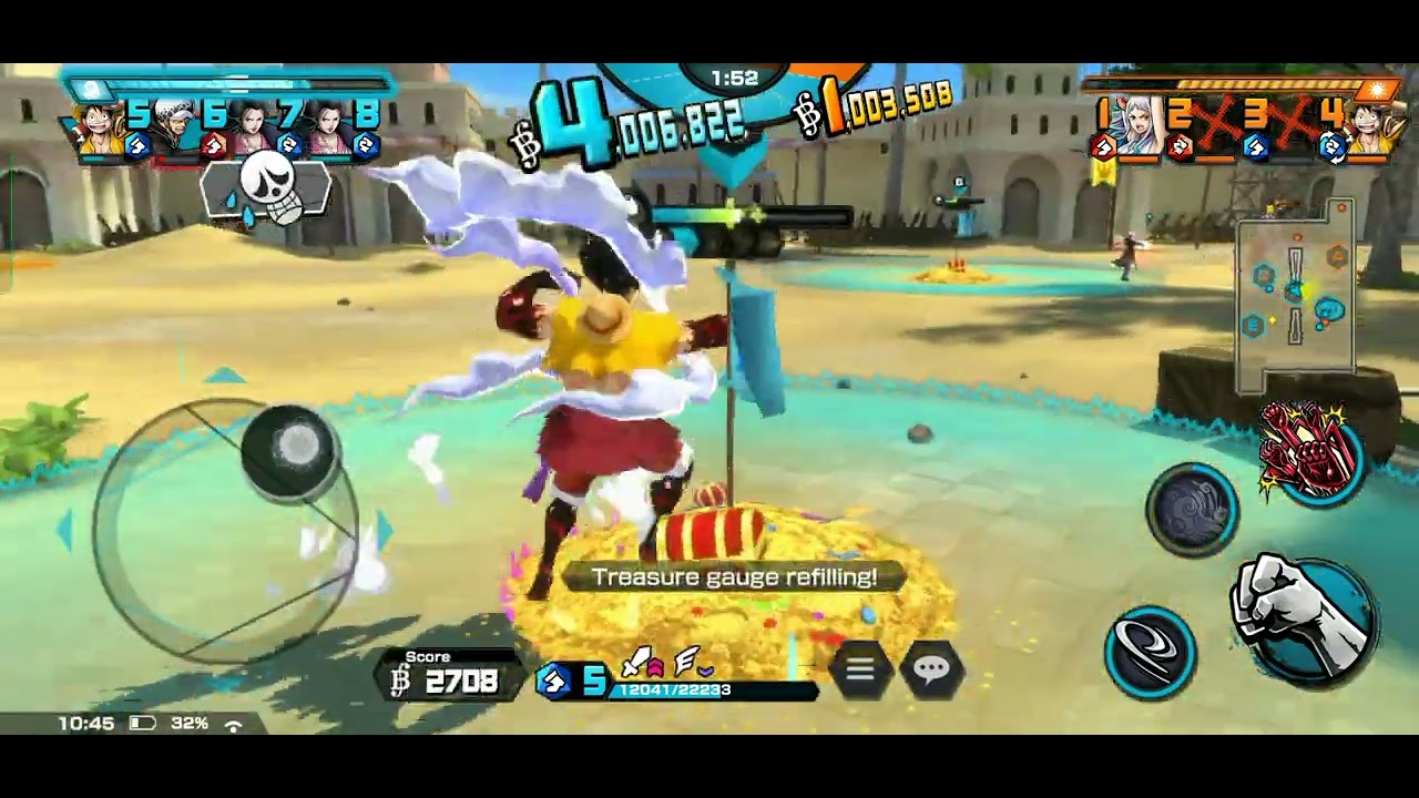 OPBR Monkey D Luffy Max lv100 Season 88 Único Atacante 4 Skill One ...
