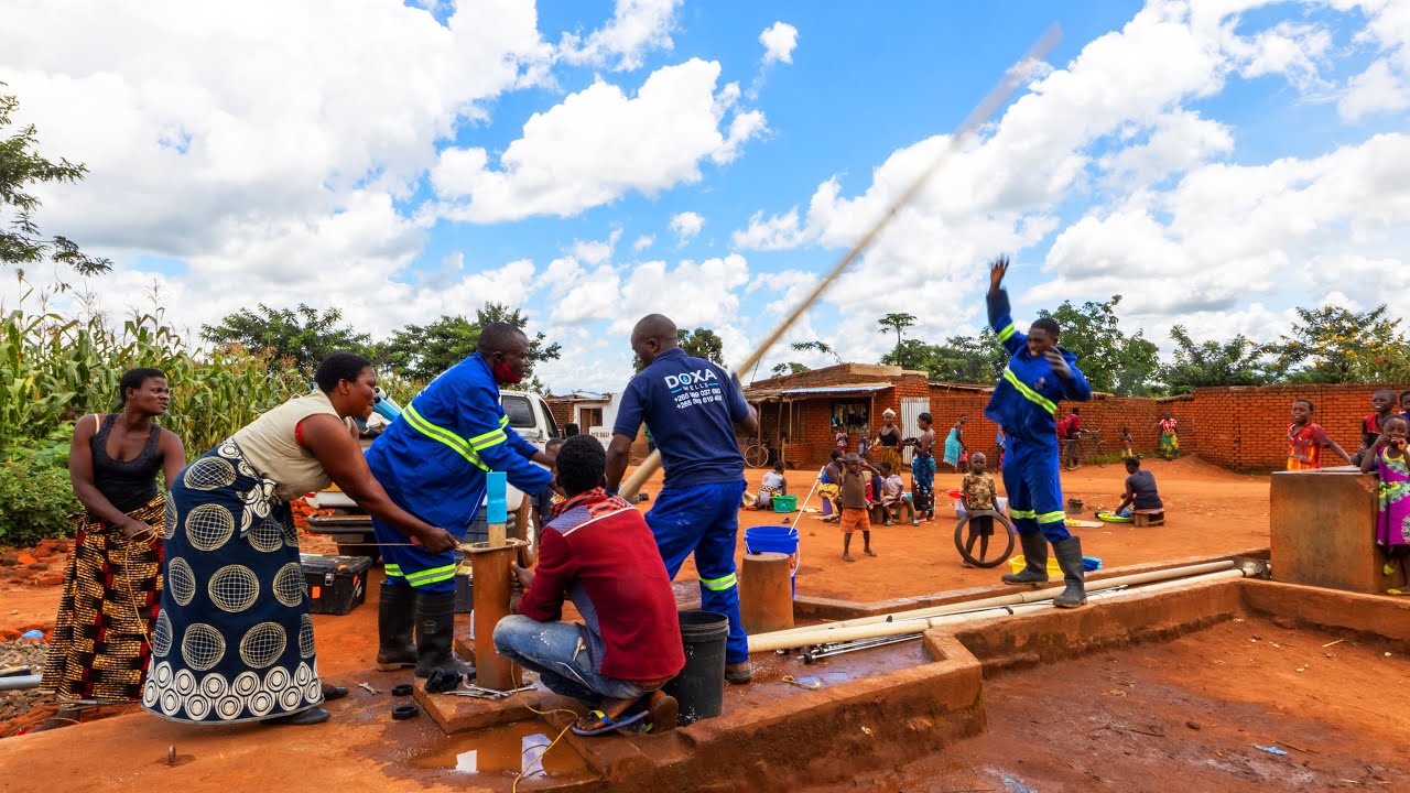Drilling a Well in an African Village (Africa Vlog #6) - YouTube