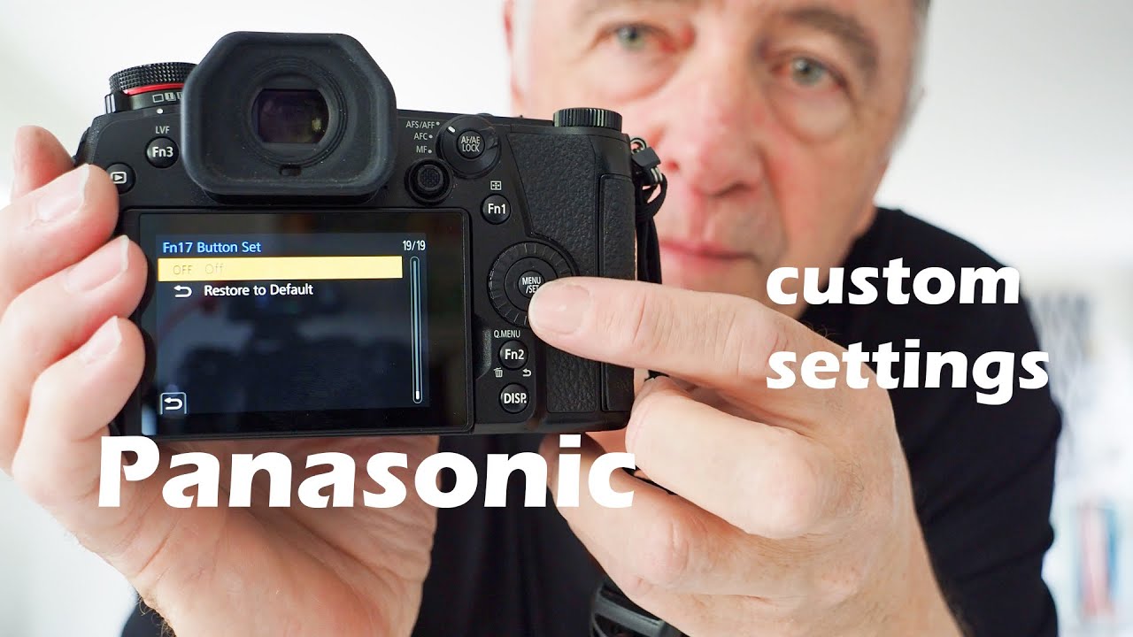 Panasonic scroll wheel custom settings - YouTube