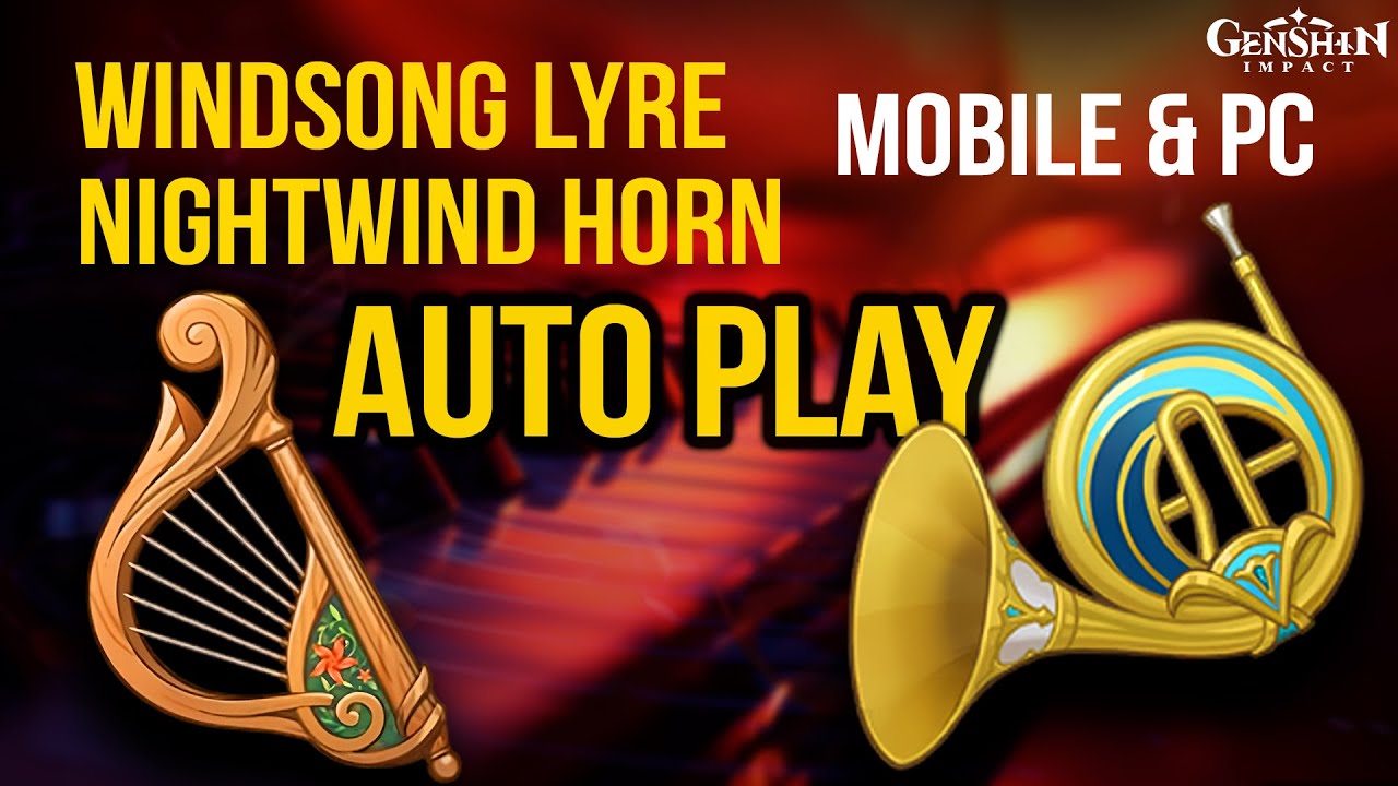 Tutorial Windsong Lyre Auto Play for Mobile & PC【Genshin Impact】 - YouTube