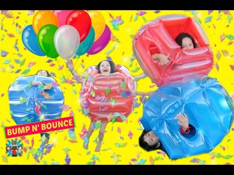 SURPRISE BALLOONS AND BODY BUMPERS - YouTube