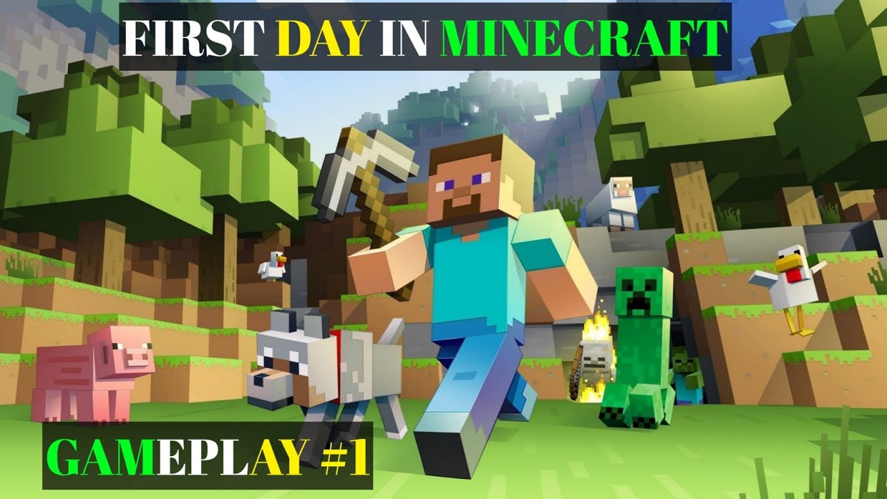 MINECRAFT FIRST DAY IN MOBILE | I AM PLAYING MINECRAFT FIRST TIME ...