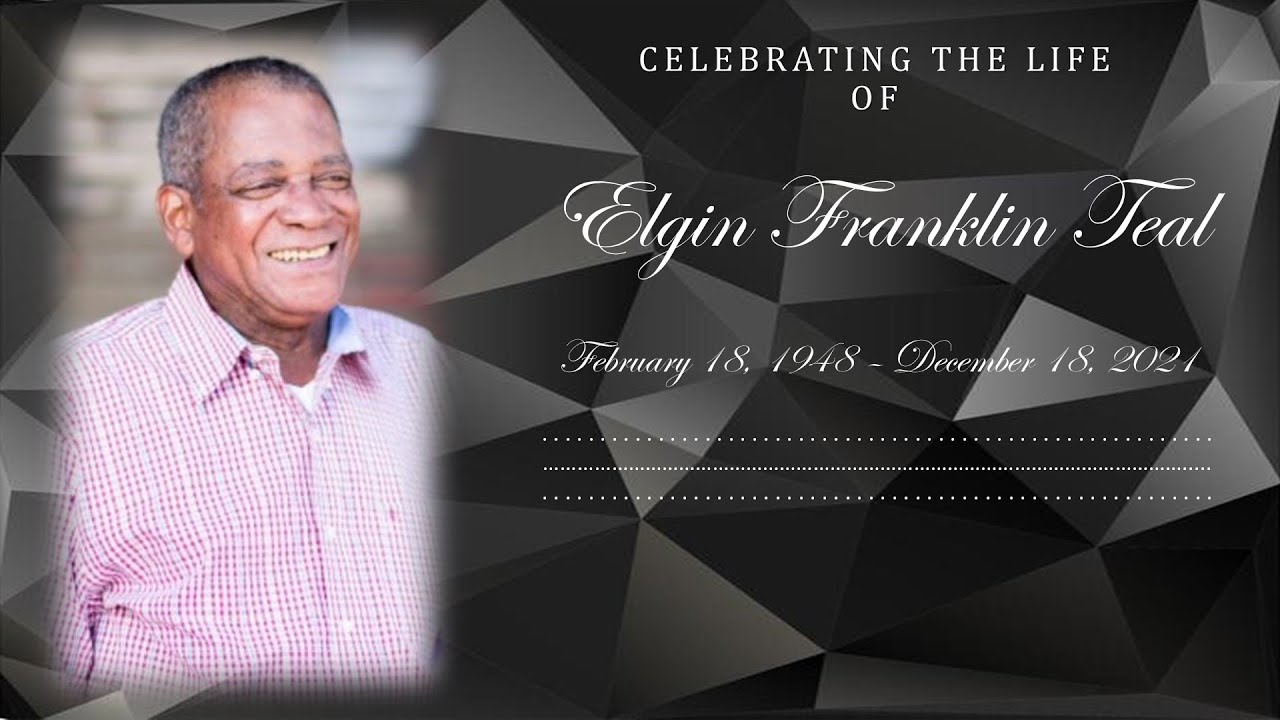 Elgin F Teal - Funeral Service - YouTube