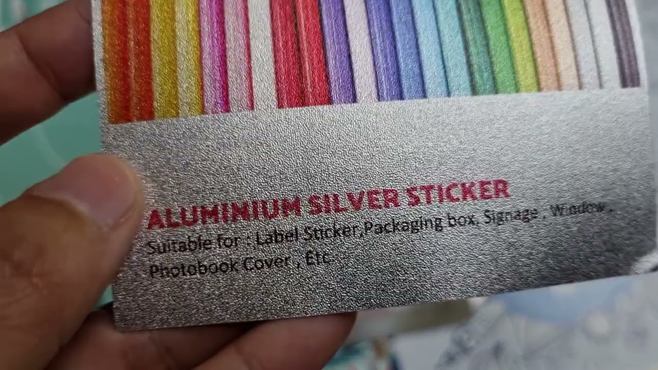 SILVER STICKER PRINTING - YouTube