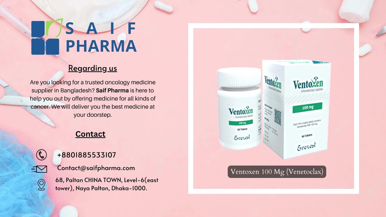 Ventoxen 100 MG (Venetoclax) | Saif Pharma - YouTube