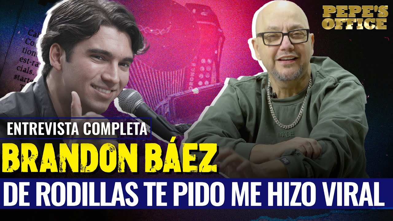 Brandon Báez: De rodillas te pido, me hizo viral | Pepe's Office - YouTube