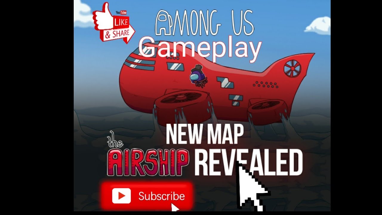 Playing The New Among Us Map EARLY! THE AIRSHIP AMONG US MAP! - YouTube