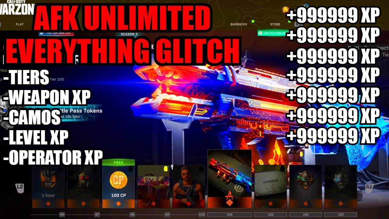 *NEW AFK* UNLIMITED EVERYTHING GLITCH! TIERS/CAMOS/XP! WARZONE GLITCHES! WARZONE TIER GLITCH ...