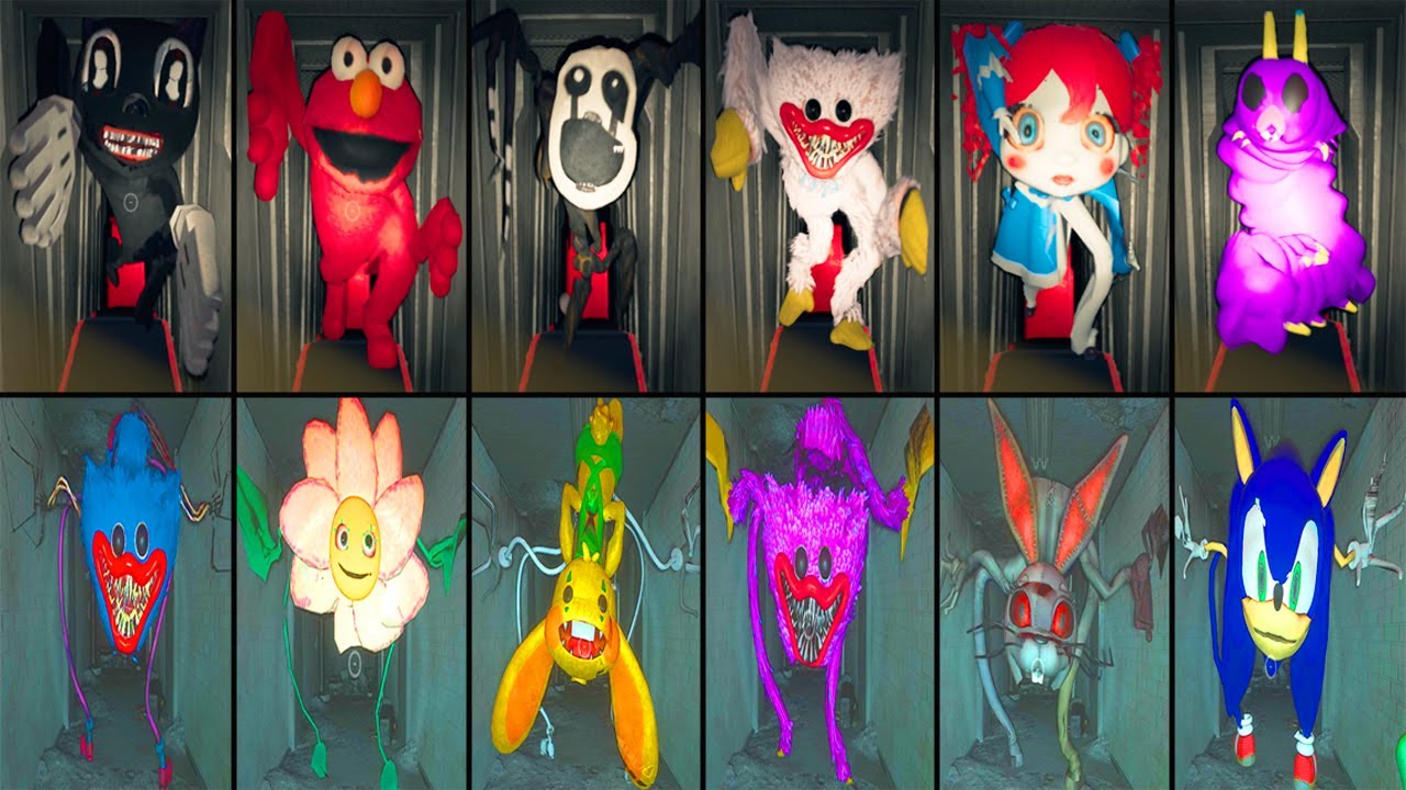 POPPY PLAYTIME MOD ALL JUMPSCARES (Mommy Long Legs,Among Us,Baldi's ...