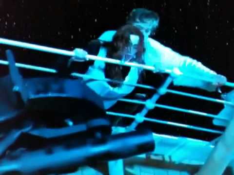 Titanic - Guy Falls and Flips Off the Rail - YouTube