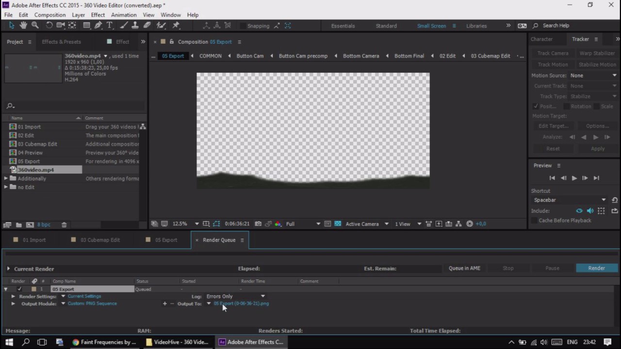 360 video Tripod Removal using 360 Video Editor AE+Premiere - YouTube