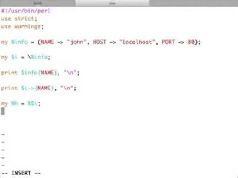 Perl: Introduction to Hash References - YouTube