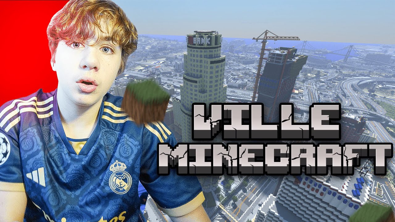 🔴ON COMMENCE UN NOUVEAU BATIMENT SUR LA VILLE MINECRAFT ! (ep 3) - YouTube