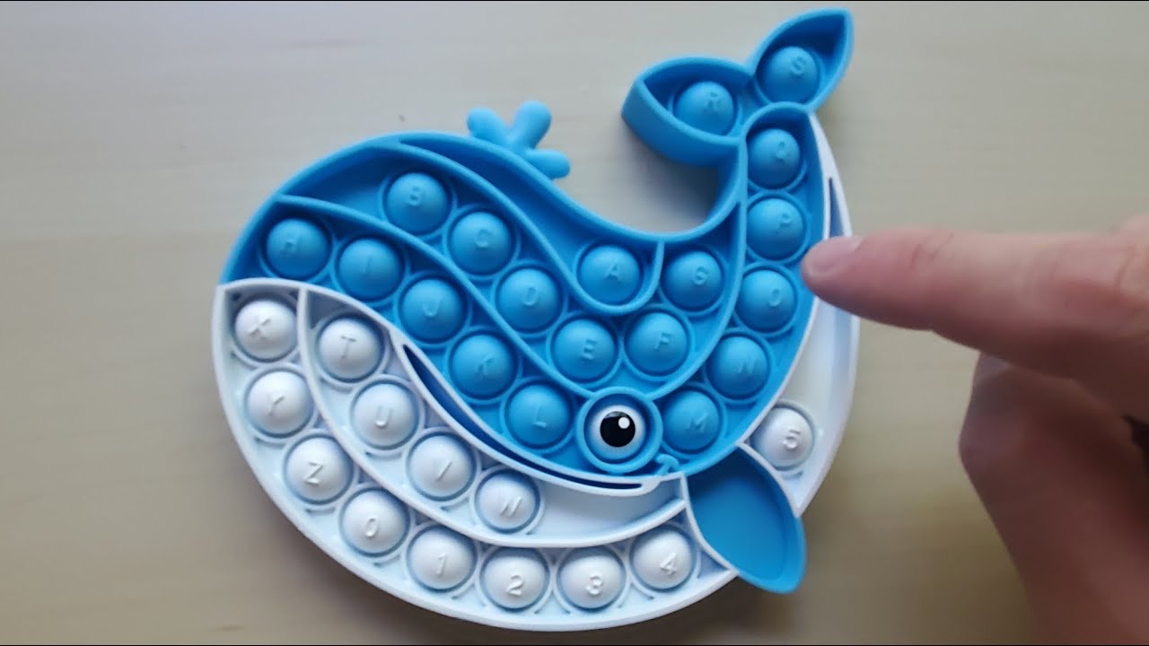 Blue Whale Pop It Toy - YouTube