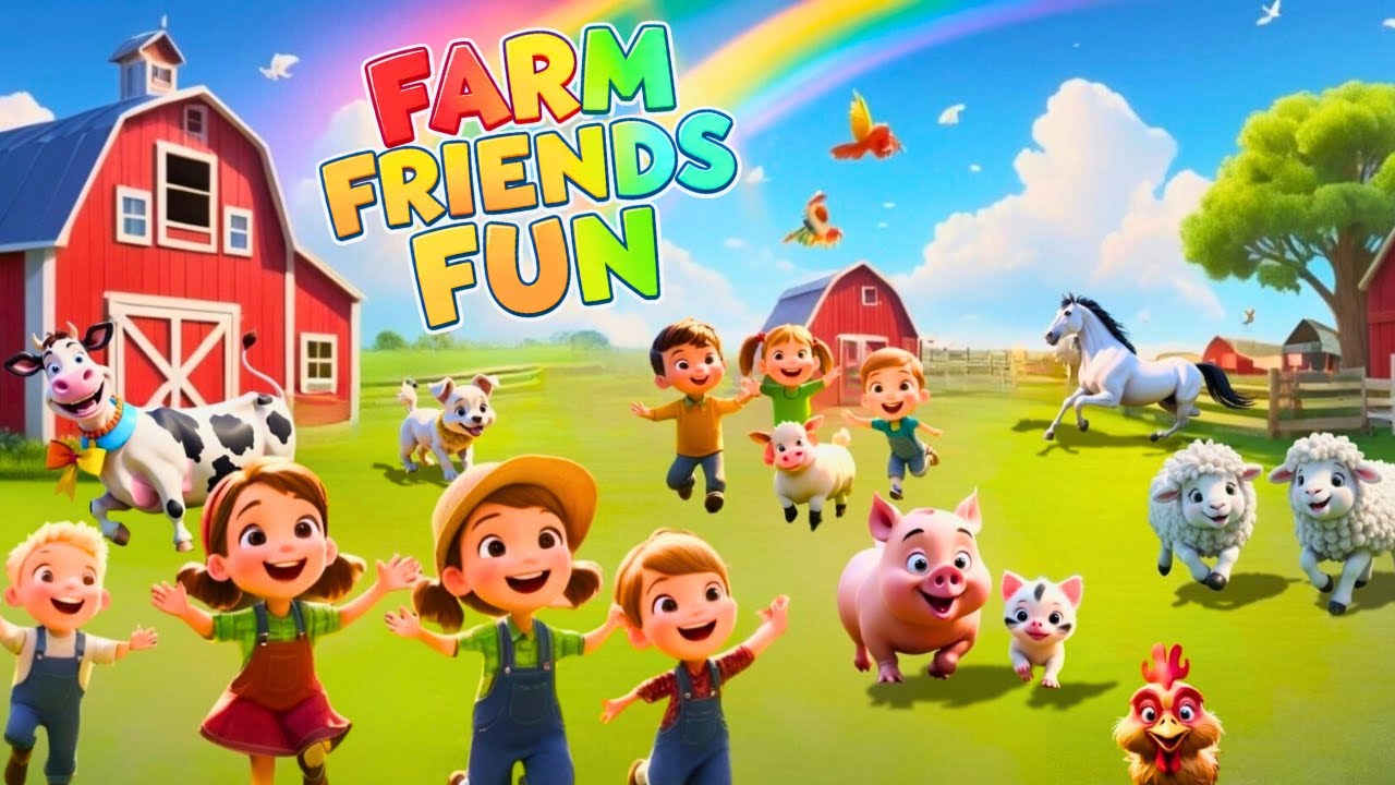 Farm Friends Fun Song | Farm Animal Song | Kids Nursery Rhyme - YouTube