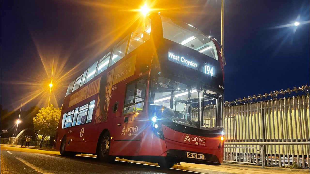 Rare!!! HT26 SK70 BVG on the 194 (Dennis enviro 400 MMC UH) fast driver ...