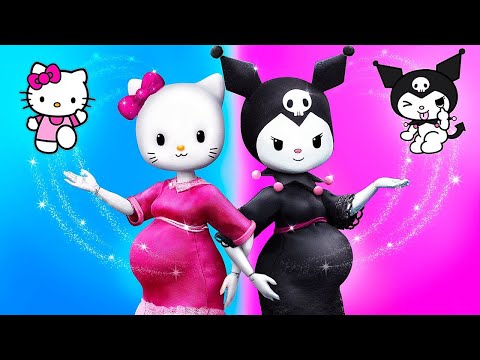 Hello Kitty Dan Kuromi Menjadi Ibu / 31 Kreasi Boneka LOL OMG