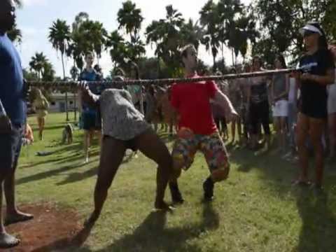 2011.03.20.SUN; Beach - Hawaii Salsa Festival - Limbo Contest; part1 ...