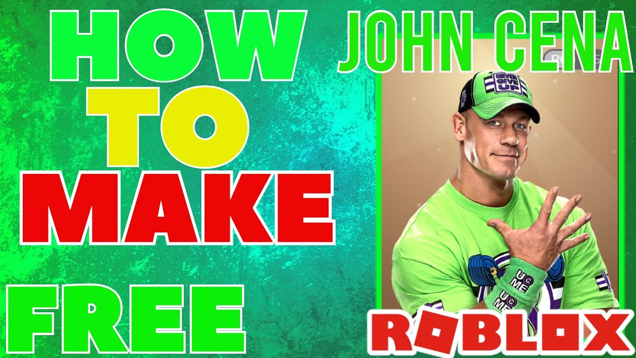 HOW TO MAKE JOHN CENA IN ROBLOX FOR FREE! (2021) - YouTube