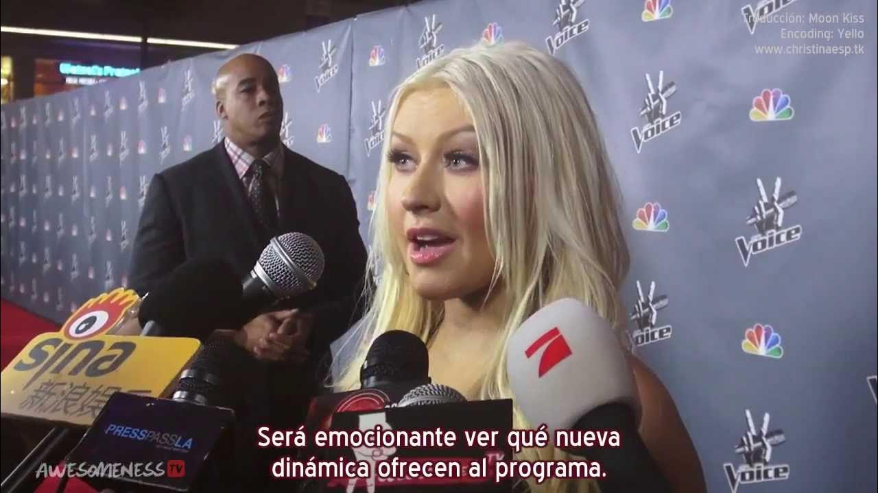 Christina Aguilera - Entrevista Awesomeness TV en Premier The Voice 4 ...