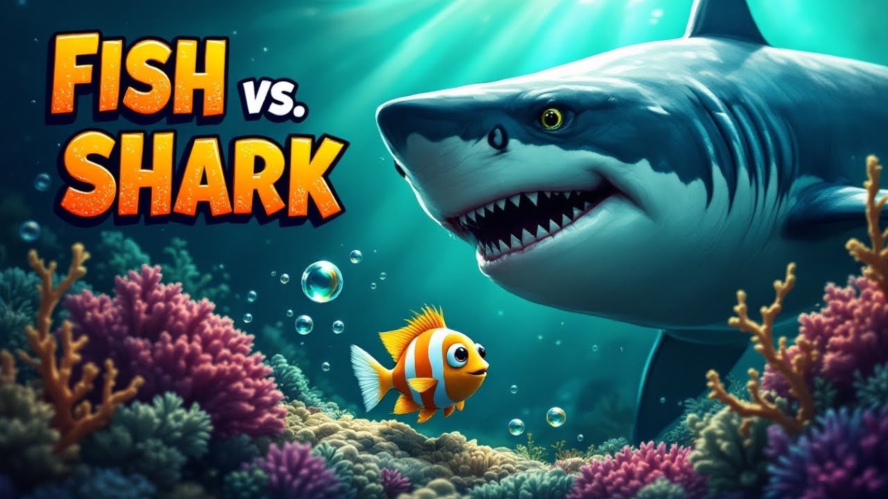 Fish vs. Shark: Underwater Survival Story - YouTube