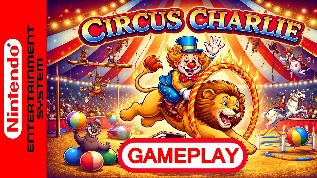 🔴Circus Charlie (NES) – Full Gameplay No Commentary | Classic Retro ...