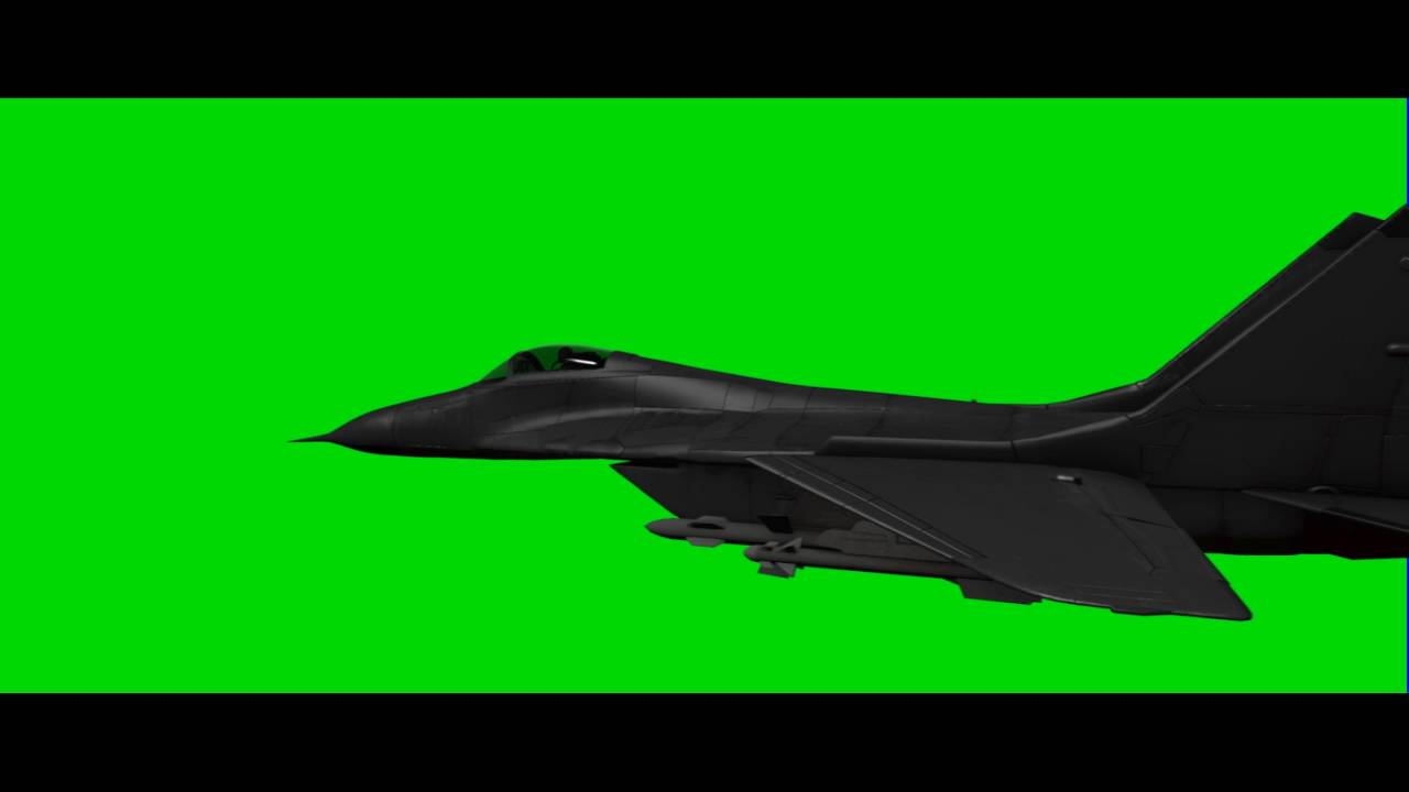 Free HD Jet Airplane Green Screen - YouTube
