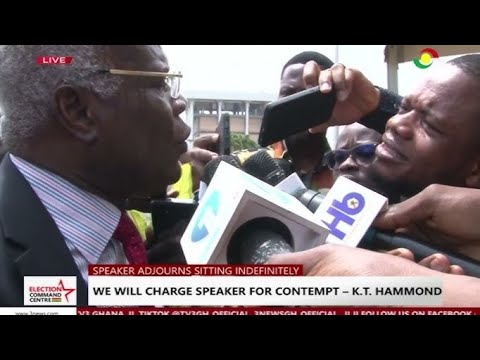 "We are tired of you " KT Hammond boldly hits NDC MP at Parliament ...