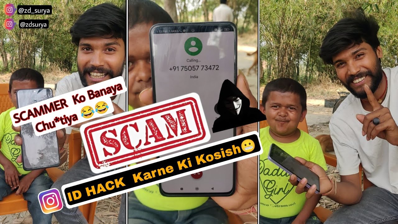 desi abdu and desi Hasbulla Baar Baar Bacha Insta Id Hack Hone Se | Hacker #viral #zdsurya - YouTube