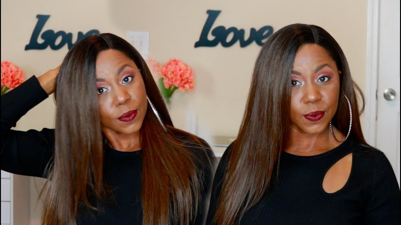 This COLOR is BOMB AF! Freetress Freedom Part 203 Lace Front Wig - YouTube