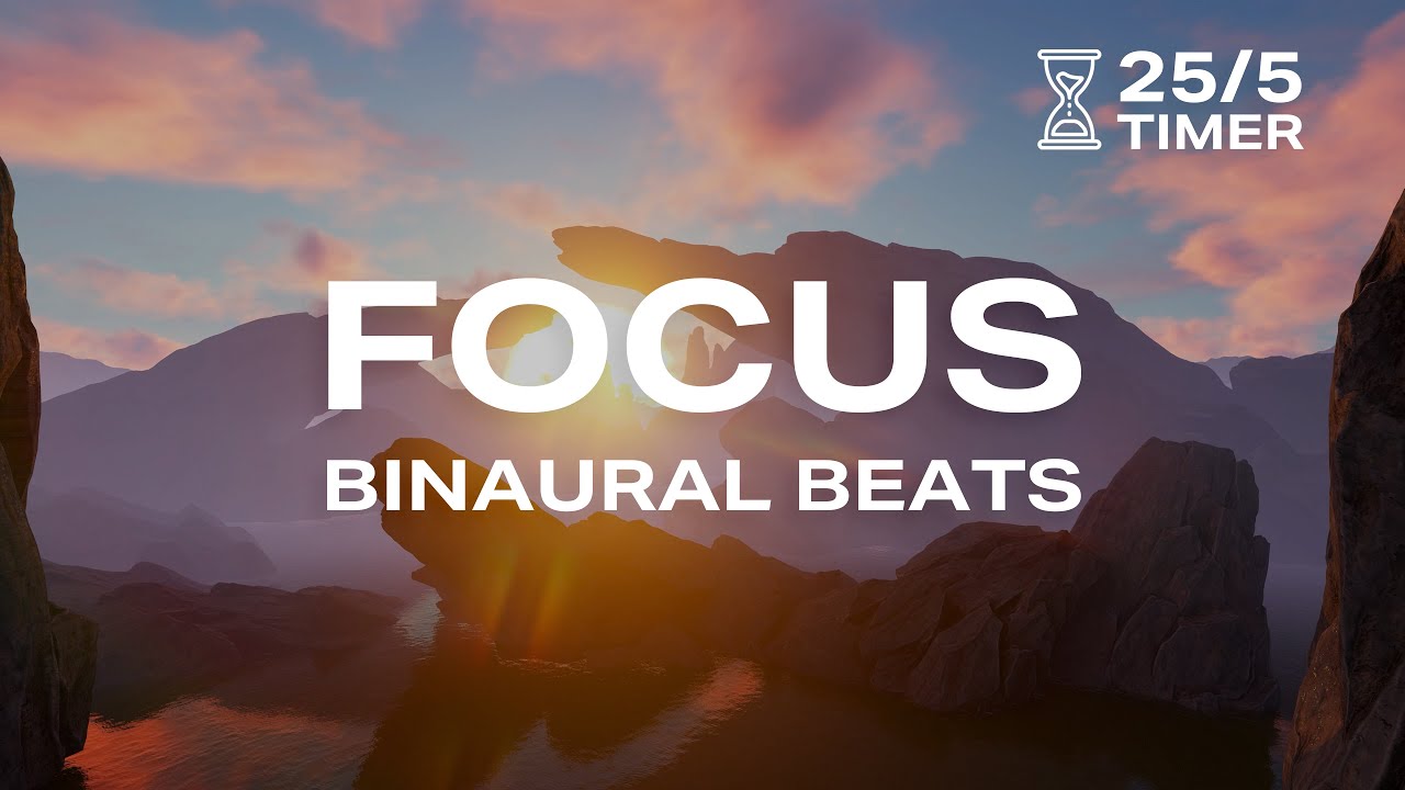 Binaural Beats 40HZ 🎯 Pomodoro Timer & Focus 🎧 Deep Work | ByFox | 4K - YouTube