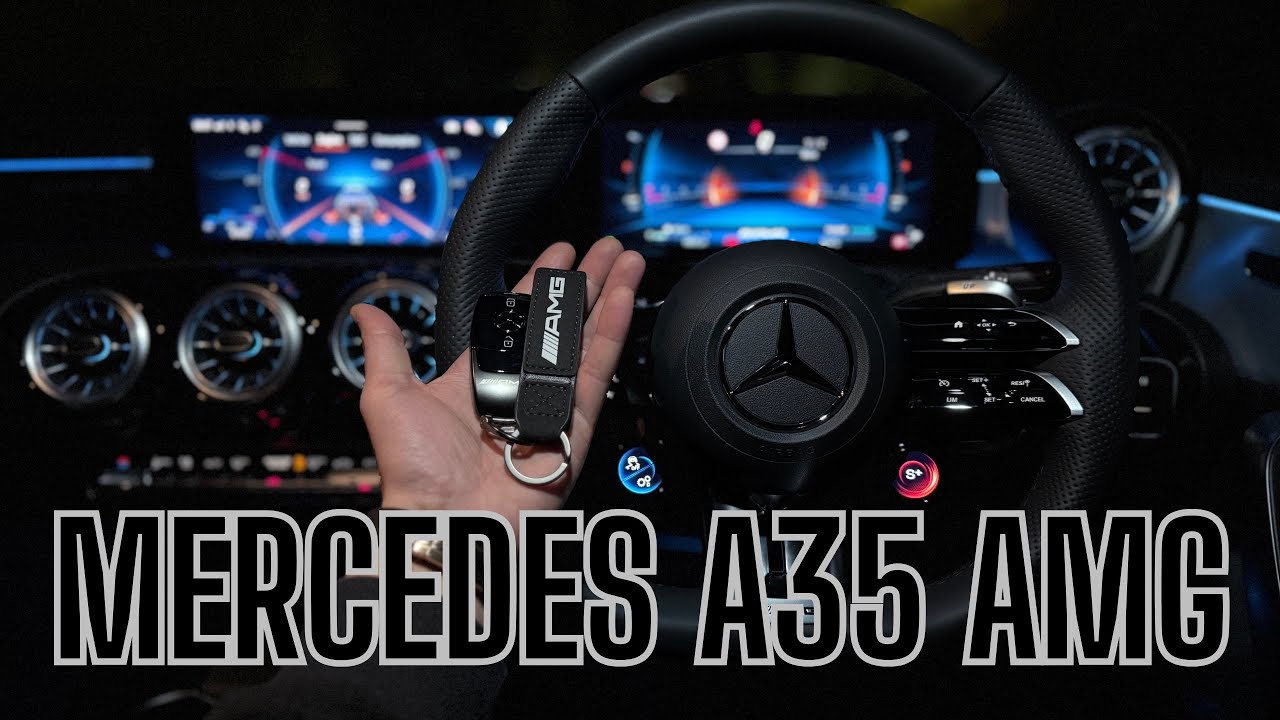 MERCEDES AMG A35 🇩🇪 ( NIGHT VIEW INTERIOR ) #mercedes - YouTube