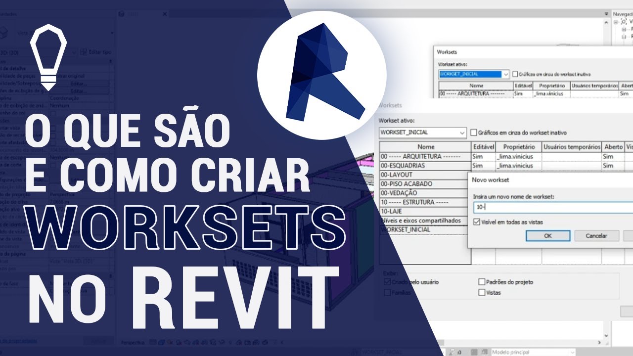 O que são e como criar Worksets no Revit - YouTube