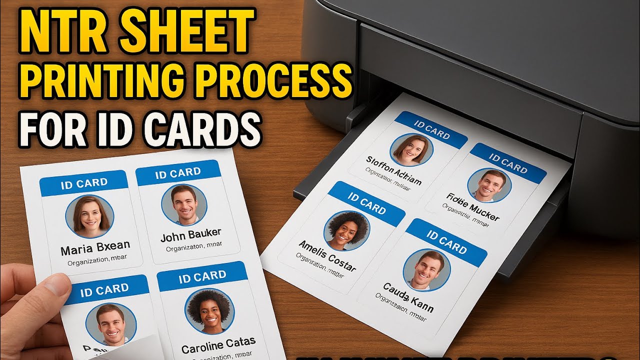 Complete guide to NTR Sheet printing for ID Cards #computerpanel - YouTube