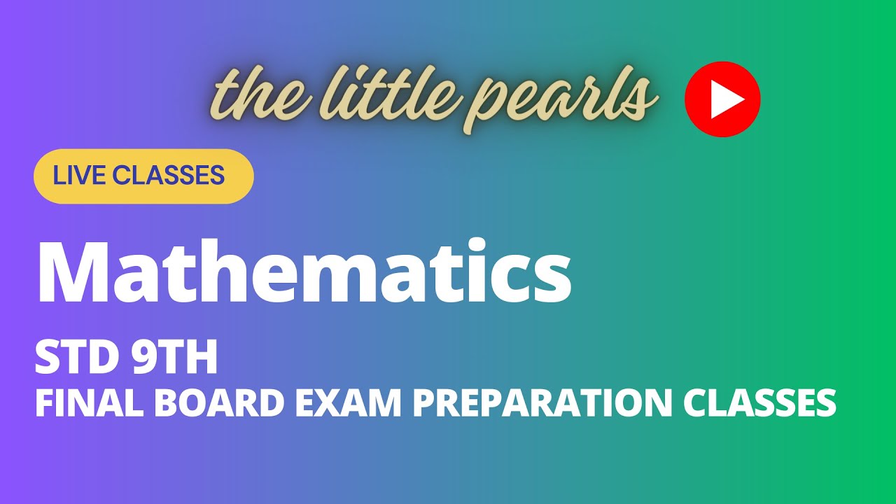 STD 10TH MATHS (Live Streaming) - YouTube