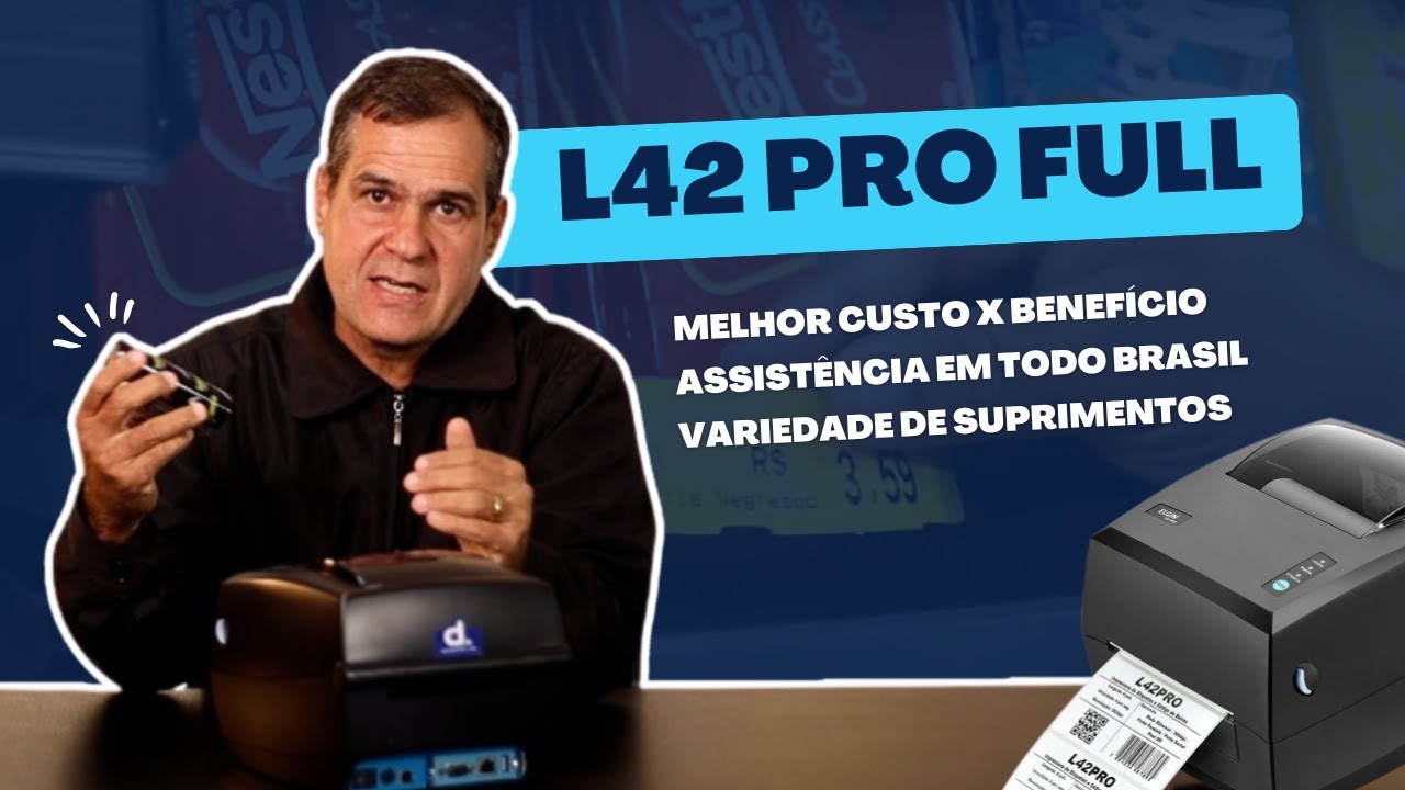 IMPRESSORA DE ETIQUETAS ELGIN L42 PRO FULL COM SISTEMA GRATUITO ...
