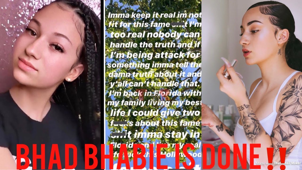 BHAD BABIE SAYS SHE’S DONE WITH BEING FAMOUS‼️ - YouTube