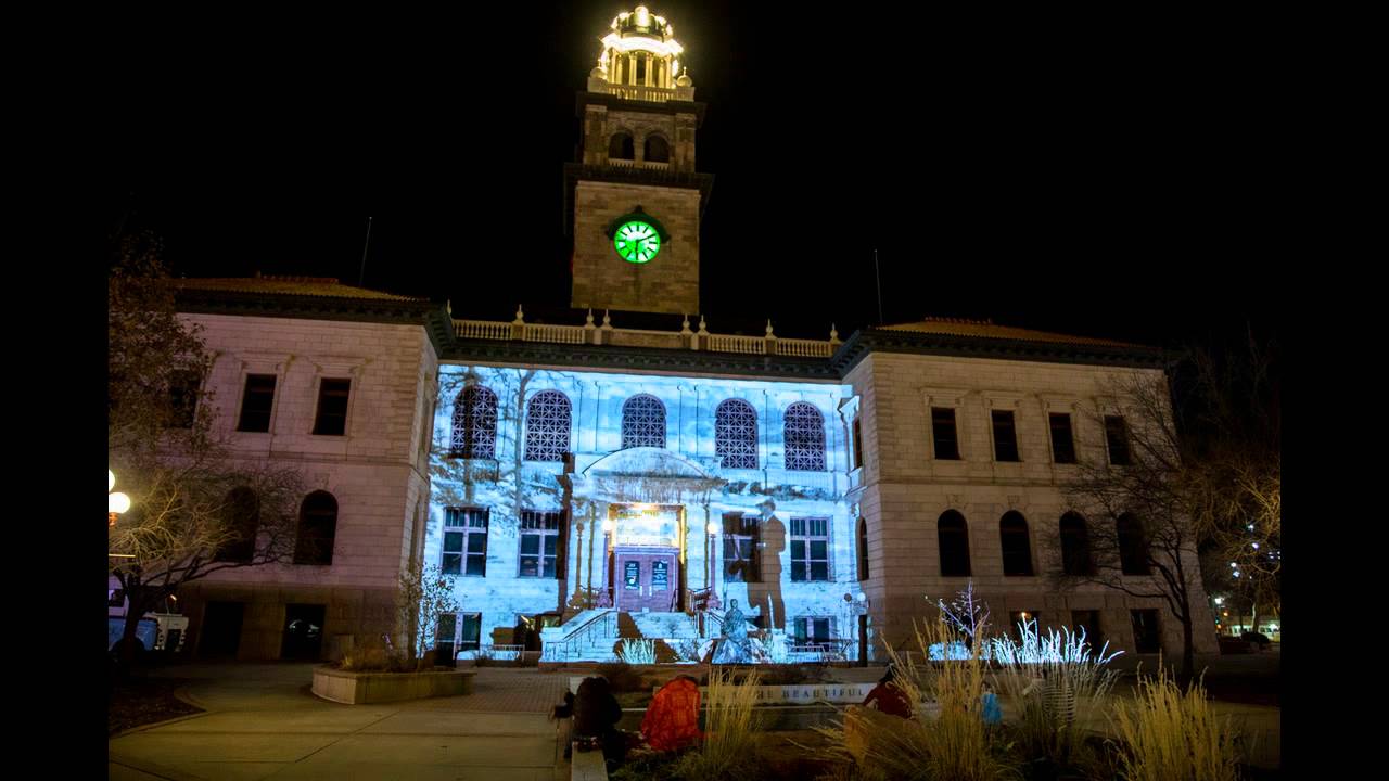 Colorado Springs Pioneers Museum Holiday Lights - YouTube
