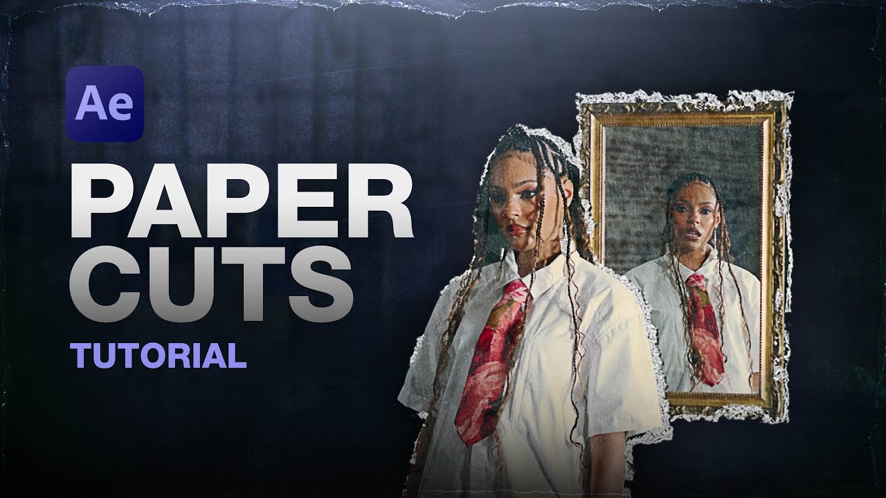 Realistic PAPER OUTLINE Effect.. (Cut-Outs) - YouTube