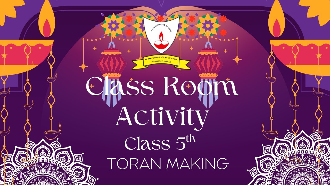 Diwali Toran Making Activity 🎉 | Creative Classroom Craft | Classes 5th ...