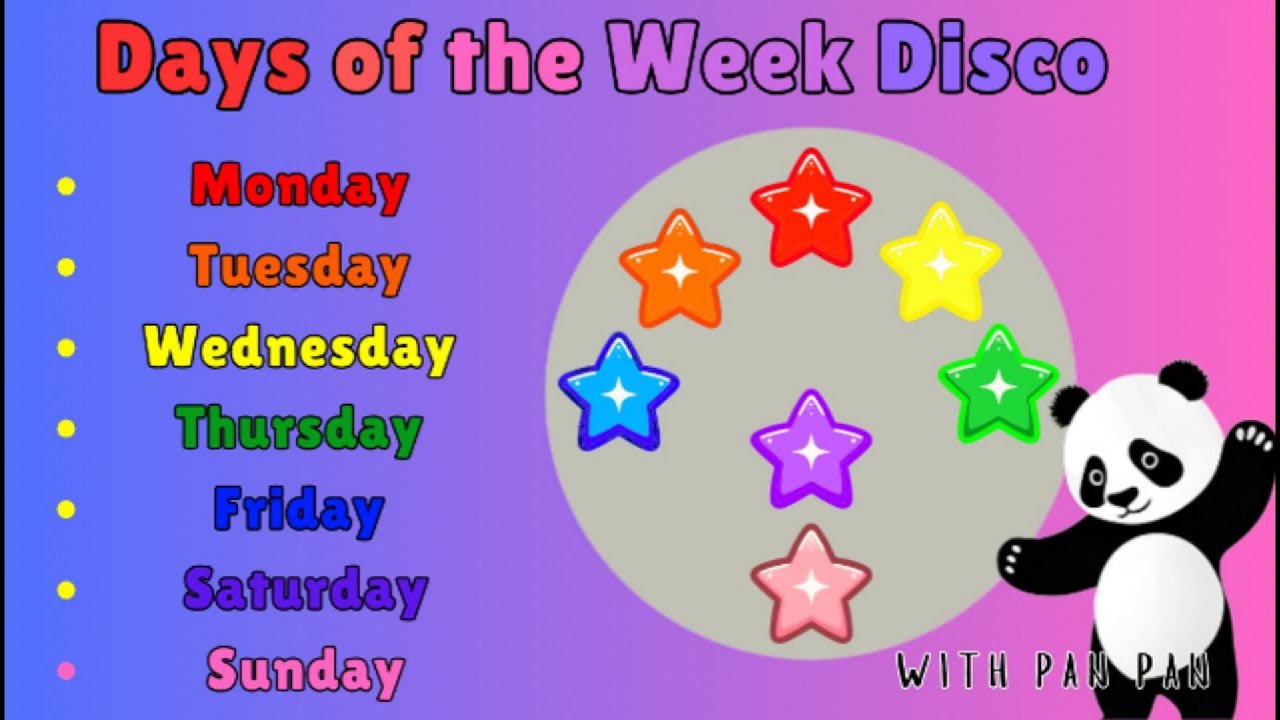Days of the Week Disco With Pan Pan! - YouTube