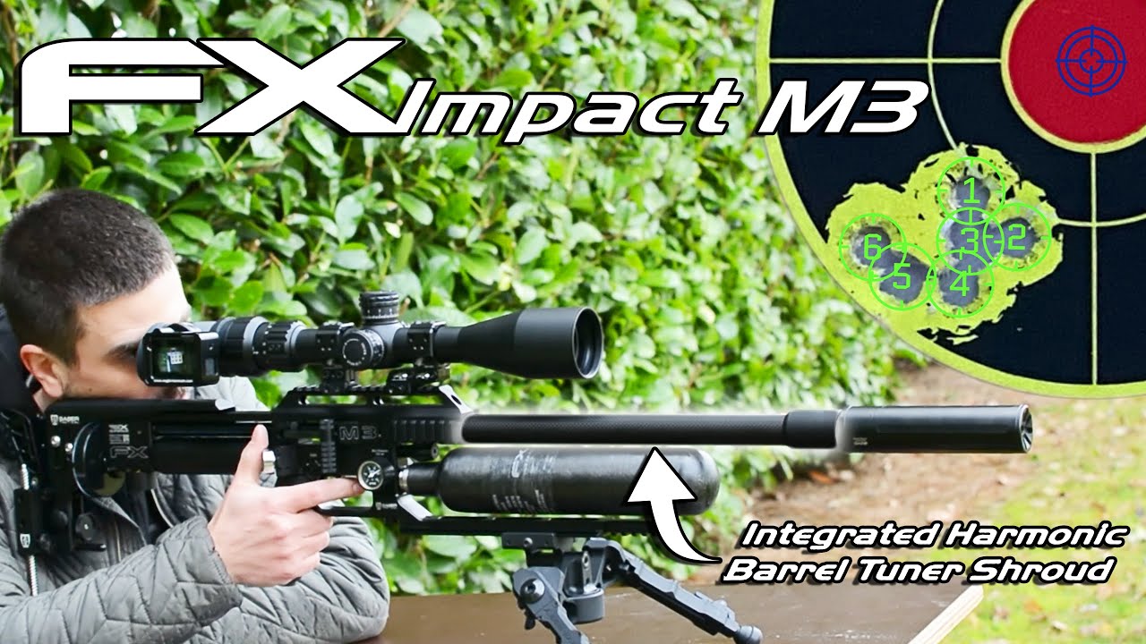 FX IMPACT M3 SLUG SETUP TEST WITH HARMONIC BARREL TUNER SHROUD - YouTube