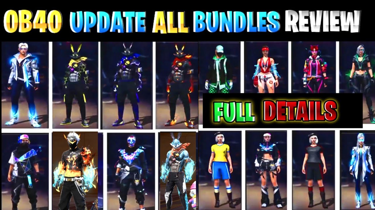 OB40 UPDATE ALL NEW BUNDLES REVIEW | OB40 UPDATE NEW EMOTES | Ff TODAY ...