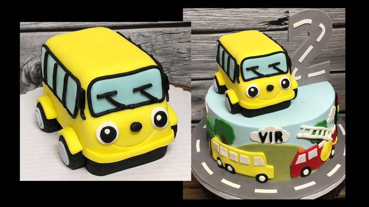 School Bus Cake Topper. Autobus Escolar para Pastel - YouTube